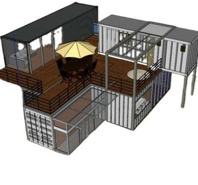 China Fast Install prefabricated homes  Luxury Villa prefab modern house for sale