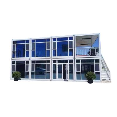 China Prefabricated house 2 floor container prefab garden house for sale