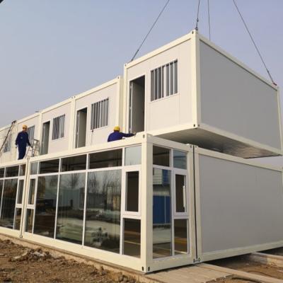 China prefab flat pack container house 3 bedroom container house home container guets house for sale