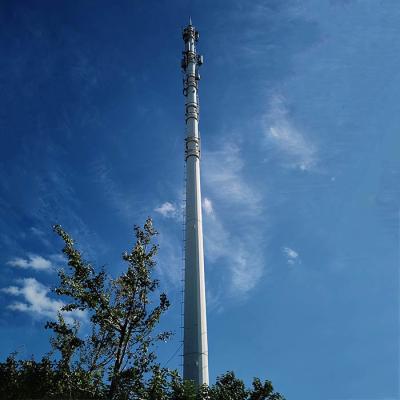 China 15m-60m Height Telecom Poles With 25m/s Wind Pressure Calculation for sale