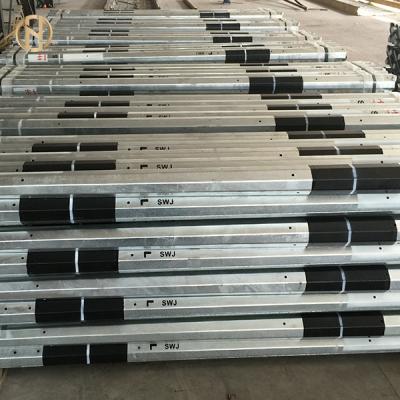 Cina 12M 450daN ha galvanizzato il materiale ASTM GR65 GR50 33KV 11KV 35KV dell'asse di Palo del metallo in vendita