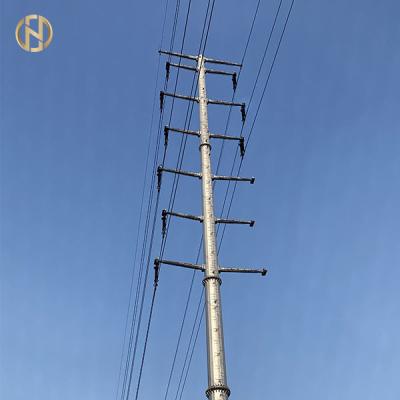 Cina Galvanizzazione ben finita d'acciaio galvanizzata 69KV di Palo 12.2m della trasmissione in vendita