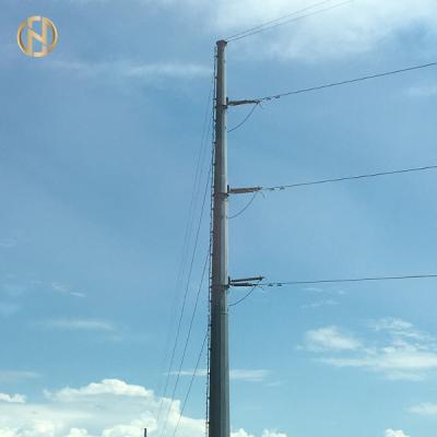 Cina il potere palo galvanizzato 69KV di 21M ha galvanizzato il vento d'acciaio della posta resistente in vendita