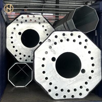 China 36M Cellular Monopole Communication Tower With 2 Layers PlatformM 40 for sale