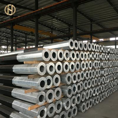 China Customized Color Electrical Power Pole 12m 500daN Hot Dip Galvanized Surface for sale