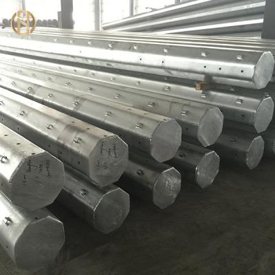 Cina 8 Palo d'acciaio tubolare laterale 10.5M palo pratico d'acciaio 35FT 300daN 3KN Q460 in vendita