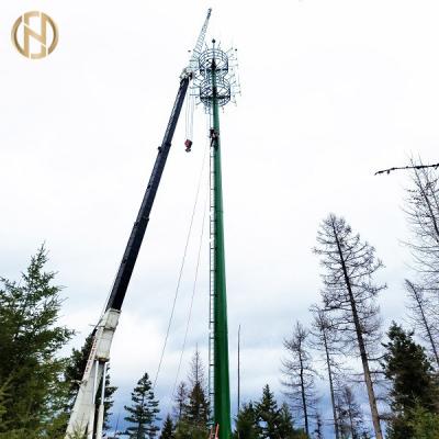Cina Acciaio di Pali ASTM A572 GR65 delle Telecomunicazioni della posta di telecomunicazione di 100FT 120FT in vendita