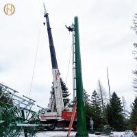 China Polygon Shape 30M Q460 Telecommunication Post for sale