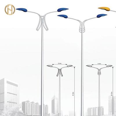 China Steel Octagonal Light Pole 10M With Single Arm for sale
