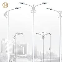 China 3-10mm Thickness Galvanized Light Pole  2% Dimension Tolerances for sale