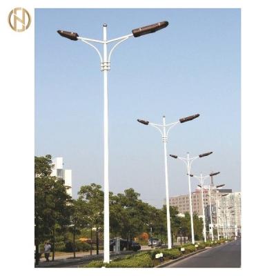 China Customized 3m 6m 8m 12m Hot Dip Galvanized Octagonal Street Light Pole for sale