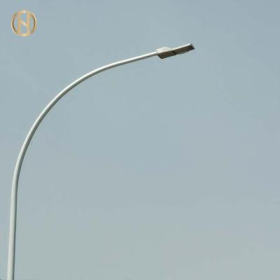 China Double Arm Hot Rolled Steel Lighting Pole Wind Resistant ISO 9001 Certified for sale