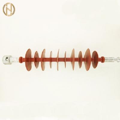 China Red Color Pole Accessories , 10-500kV Composite Suspension Insulator for sale