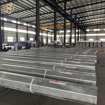 Cina Linea di trasmissione autosufficiente del dodecagono 166KV di grado 0-30 di palo di potere del metallo 32m in vendita