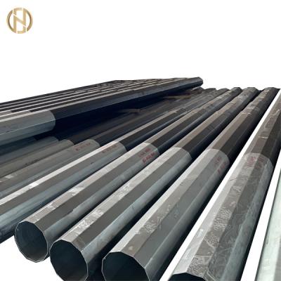China 20 Sides Shape Telecom Post With Lighting Rod 35M 40M Long Service Life for sale