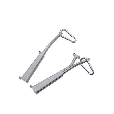 China Optical Fiber Drop Wire Cable Clamp FTTH Adjustable Telecom Flat for sale