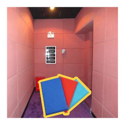 China Durable Fabric Acoustic Panel Noise Reduction Fiber Glass Acoustic Wall Pads for sale