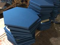 Quality Minimalism Natural Fabric Acoustic Panel Hall Acoustic Ceiling Panels for sale