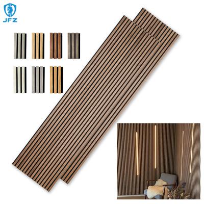 China Nature Solid Wood Slat Wall Panels Durable Acupanel Acoustic Wood Panel For Studio for sale