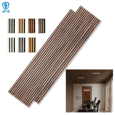 China Customized Acoustic Panel Soundproof Acoustic Wooden Wall Slats Panels For Bedroom for sale