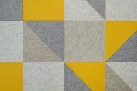 China 3D Wall Panel Durable PET Acoustic Felt Panel 1220x2440mm 12mm for Home Decoration for sale