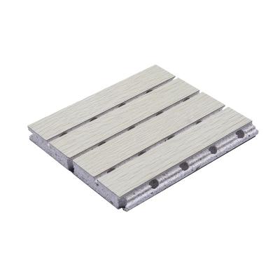 China Modern MDF Groove Decorative Acoustic Wood Panels Durable Mgo Board For Stadium for sale