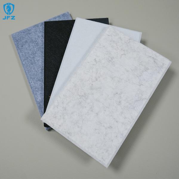 Quality Eco Friendly PET Polyester Fiber Acoustic Panel Hotel 3D Wall Panel for sale