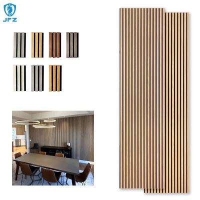 China MDF Acoustic Ceiling Panel Durable Acoustic Wood Wall Panel for Office for sale