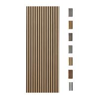 China MDF Acoustic Ceiling Panel 21mm Wood Slat Sound Absorbing Wall Panel for Office for sale