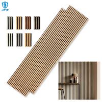 China Wood Slat Acoustic Panel 21mm Fireproof Sound Absorbing Wall Ceiling Panel for Studio for sale