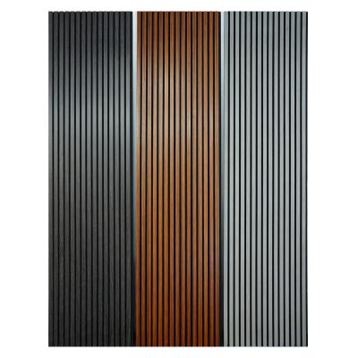 China Modern MDF Akupanel Fireproof Wooden Slat Acoustic Panels For Studio for sale
