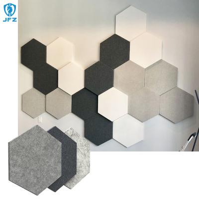 China High Density Polyester Fiber Acoustic Panel Wall Hex Acoustic Panels for sale