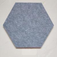 China 100% Polyester Fiber Acoustic Panel 1220x2440mm Sound Absorbing Hex Wall Panel for sale