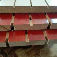 China Nature Solid Wood MDF Acoustic Panel Studio Soundproofing 12mm Grooved Wall Panel for sale