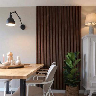 China Acoustic Wood Wall Panel Natural Wood Veneer Melamine Board for Office for sale