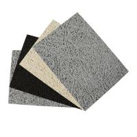 China Customized Wood Wool Acoustic Ceiling Panel Natural Cement Board 1220x2440mm 15mm for sale