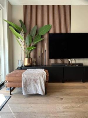 China Simple MDF Acoustic Wood Wall Panel Natural Acoustic Ceiling Panel for Hall for sale