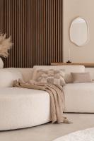 China Wood Slat Acoustic Panel 21mm High Density Sound Absorbing Ceiling Wall Panel for sale