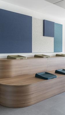 China Simple Polyester Felt Acoustic Panel PET Acoustic Ceiling Panel for Hotel for sale