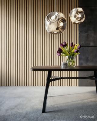 China Customized MDF Wood Veneer Melamine Board Acoustic Wall Panel for Office for sale