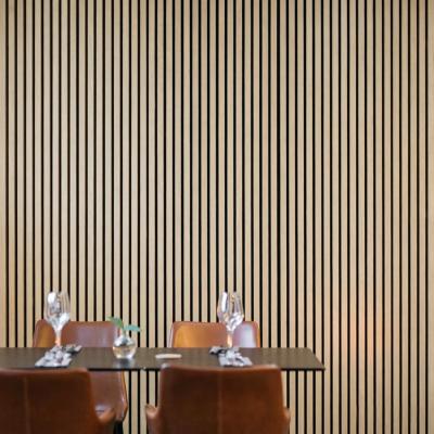 China Noise Reduction Wood Acoustic Panel Easy Installation Melamine Board for sale