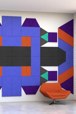 China Customized Polyester Fiber Wall Panel Durable Acoustic Felt Panel for Studio for sale