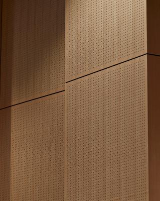 China Free Samples Perforated Acoustic Panel Natural Melamine Board for Studio for sale