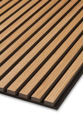China Customized Acoustic Wood Wall Panel MDF Walnut Wood Melamine Board for Hall for sale