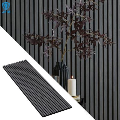 China Grey Wooden Acoustic Panel MDF Acoustic Ceiling Panel for Home Decor for sale