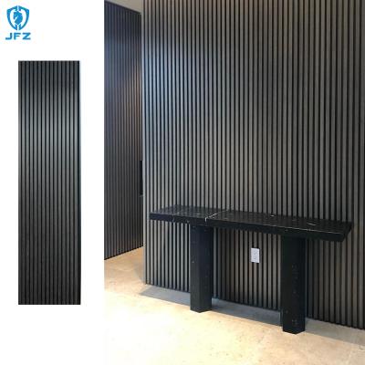 China Competitive Price Acoustic Wood Wall Panel Grey Acoustic Ceiling Panel for Home Decor for sale