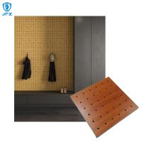 China Perforated Acoustic Ceiling Panel 600x600mm Sound Absorbing MDF Board Fireproof for sale
