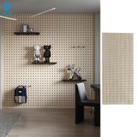 China Perforated Acoustic Wall Panel 600x600mm Sound Absorbing MDF Ceiling Panel Fireproof for sale