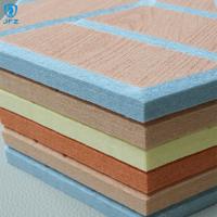 China Eco-Friendly Polyester Fiber Acoustic Panel Decor Interior Acoustic Ceiling Panel for Hall for sale