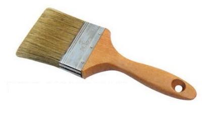 China Double Boiled White Bristle Painting Brush for sale